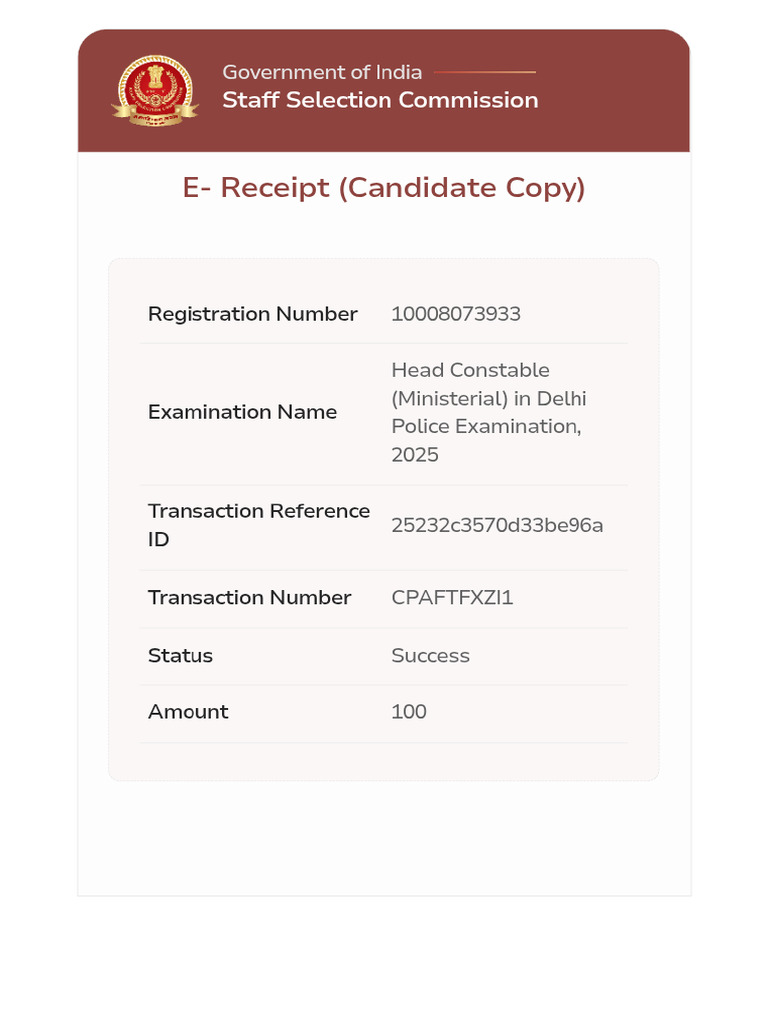 Fee Reciept | PDF