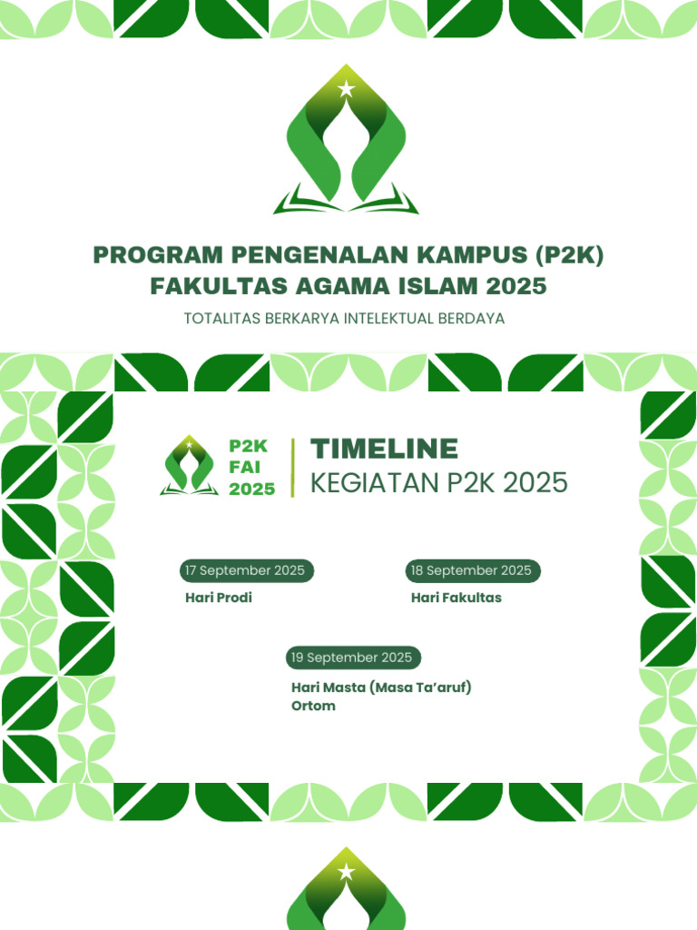 P2K FAI 2025: Panduan Atribut Maba | PDF