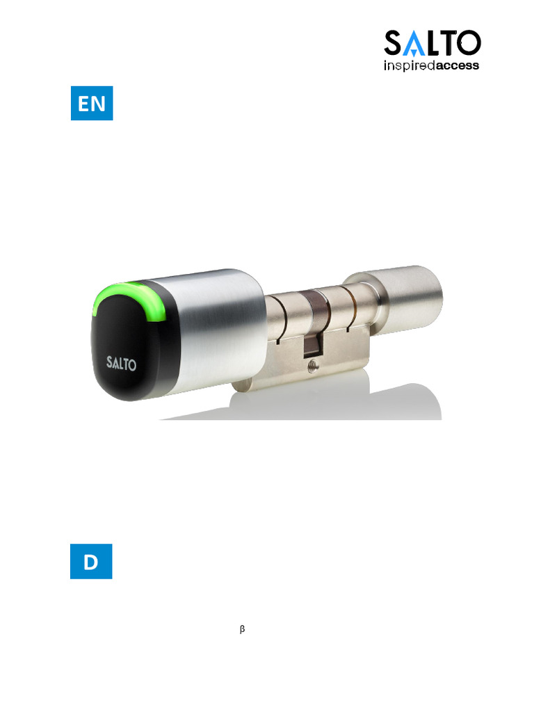 SALTO Neo Cylinder User Manual Guide | PDF | Access Control