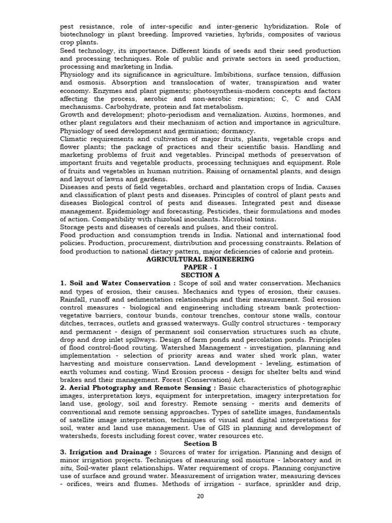 Forestry & Agricultural Engineering | PDF | Vegetables | Irrigation