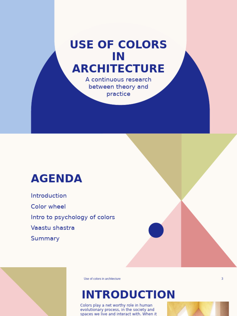 Colors in Architecture: Theory & Practice | PDF | Color | Perception