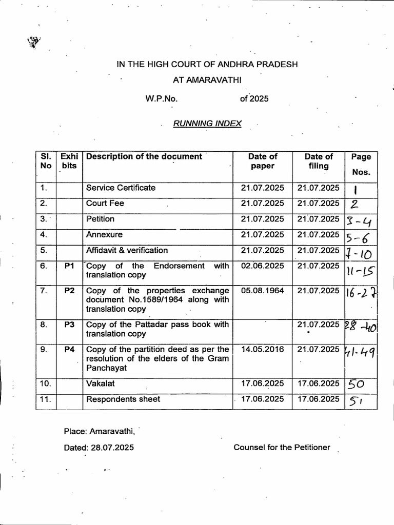 BH Seshu Goud Baireddipalle WP Affidavit | PDF | Legal Documents ...