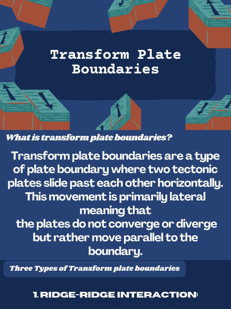 Transform Plate Boundaries | PDF | Plate Tectonics | Earthquakes