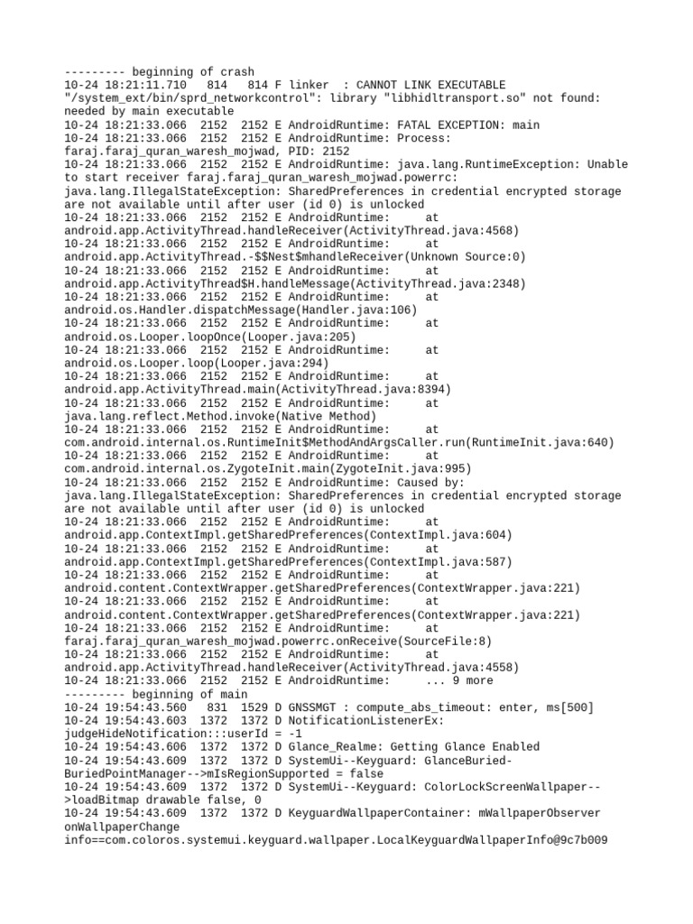 Standby Android Log 2025 1024 201309 | PDF | Android (Operating System ...