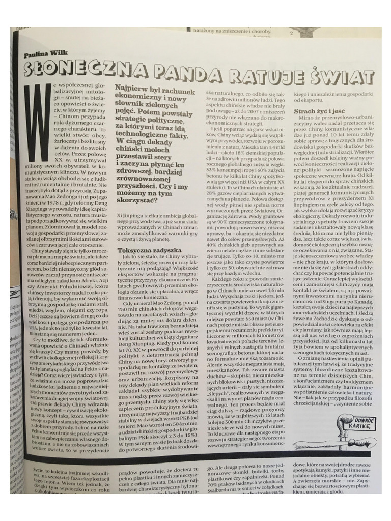 Ekologia Zysk 1 | PDF