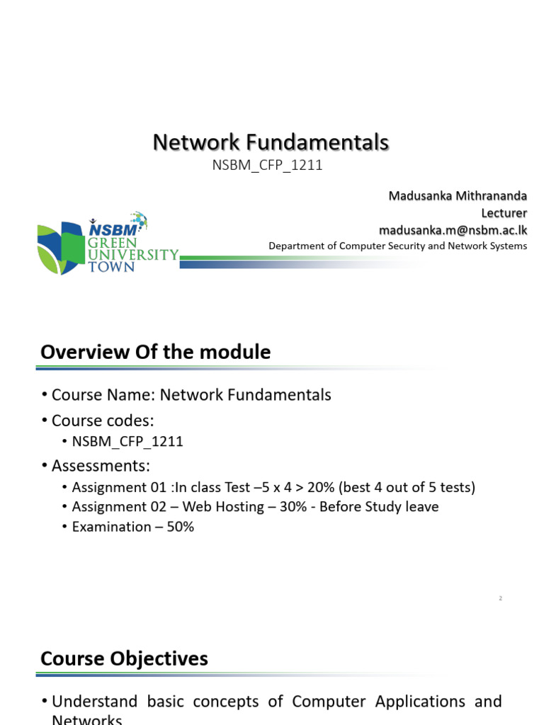Lec 1 | PDF | Internet | Computer Network