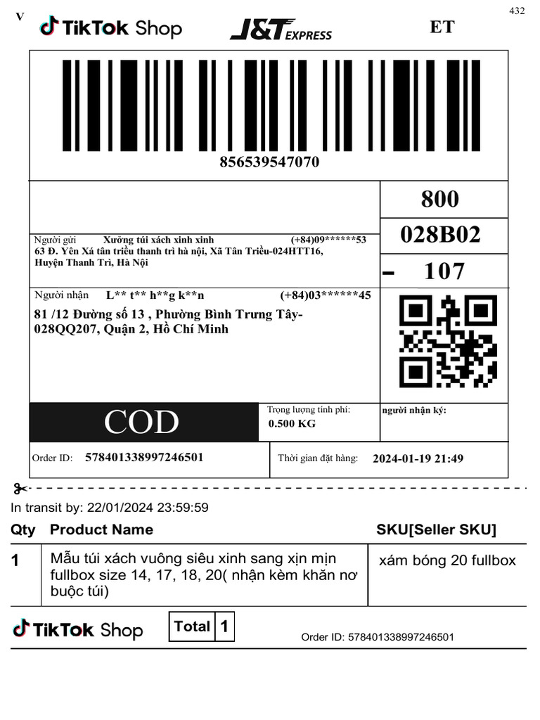 01 20-16-36 20 - Shipping Label+Packing List | PDF