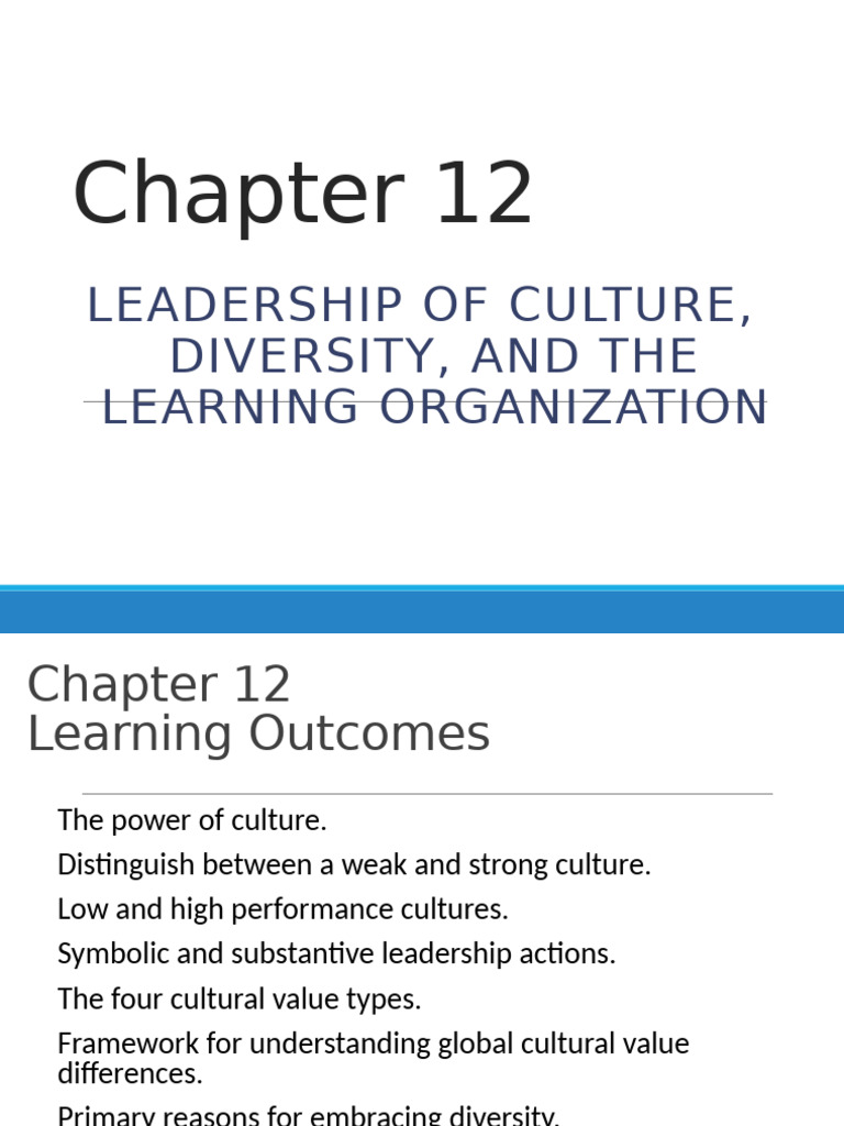 Leadership in Culture and Diversity | PDF | Learning | Leadership
