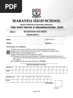KCSE Physics Paper 1 - July 2025 | PDF | Brake | Applied And ...