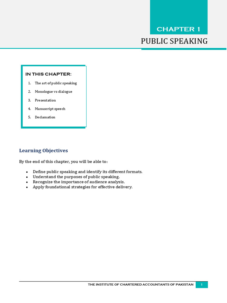 2023_PPE_ Revised Chapter 1 | PDF | Public Speaking | Body Language