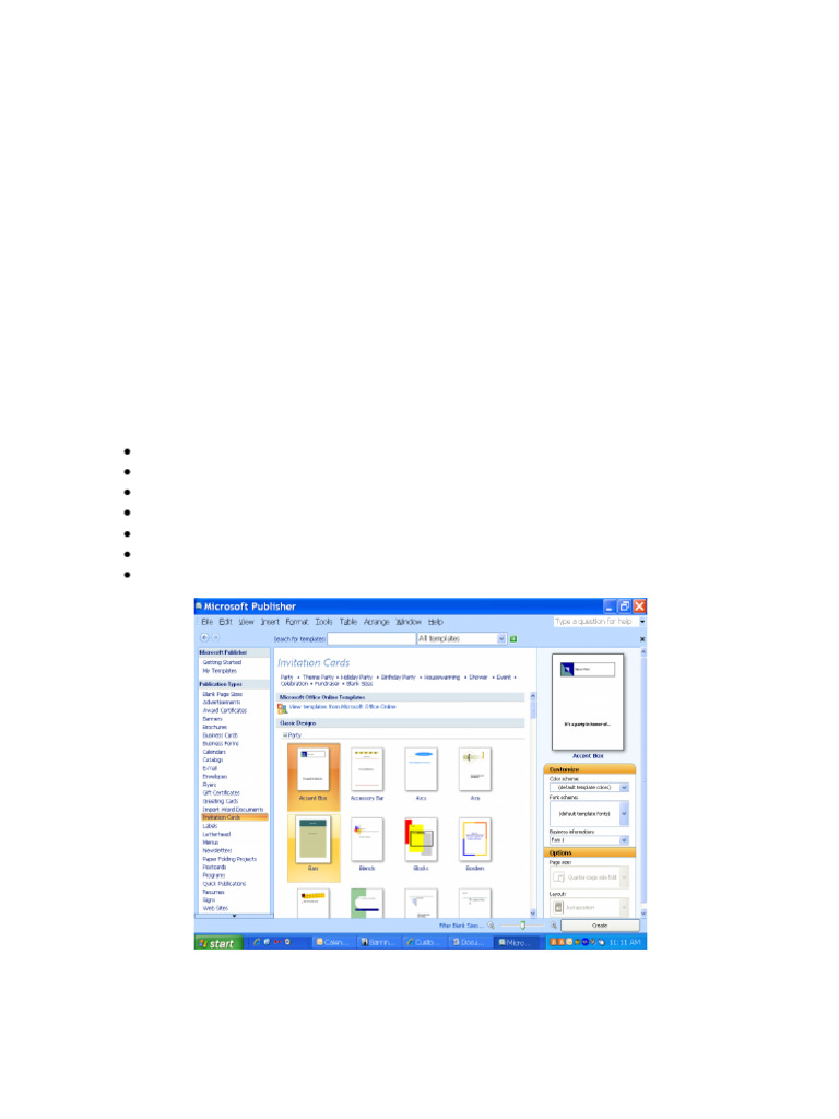 Microsoft Publisher 2007 Invitation Guide | PDF | Cursor (User ...