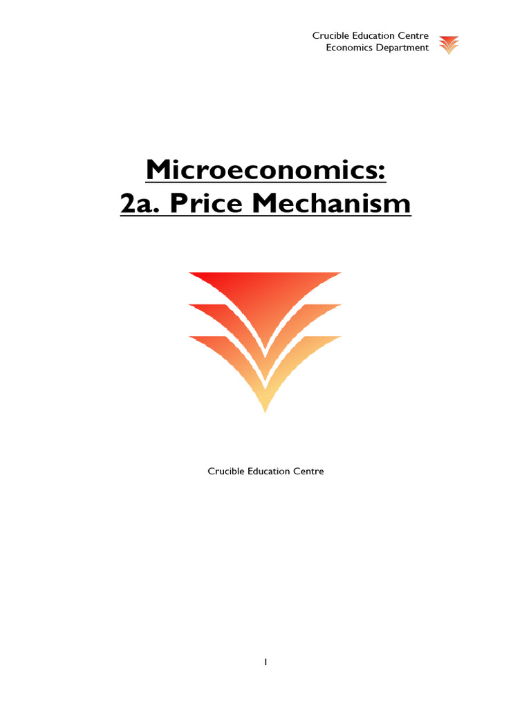 Functions of Price Mechanism in Economics | PDF | Economics | Prices