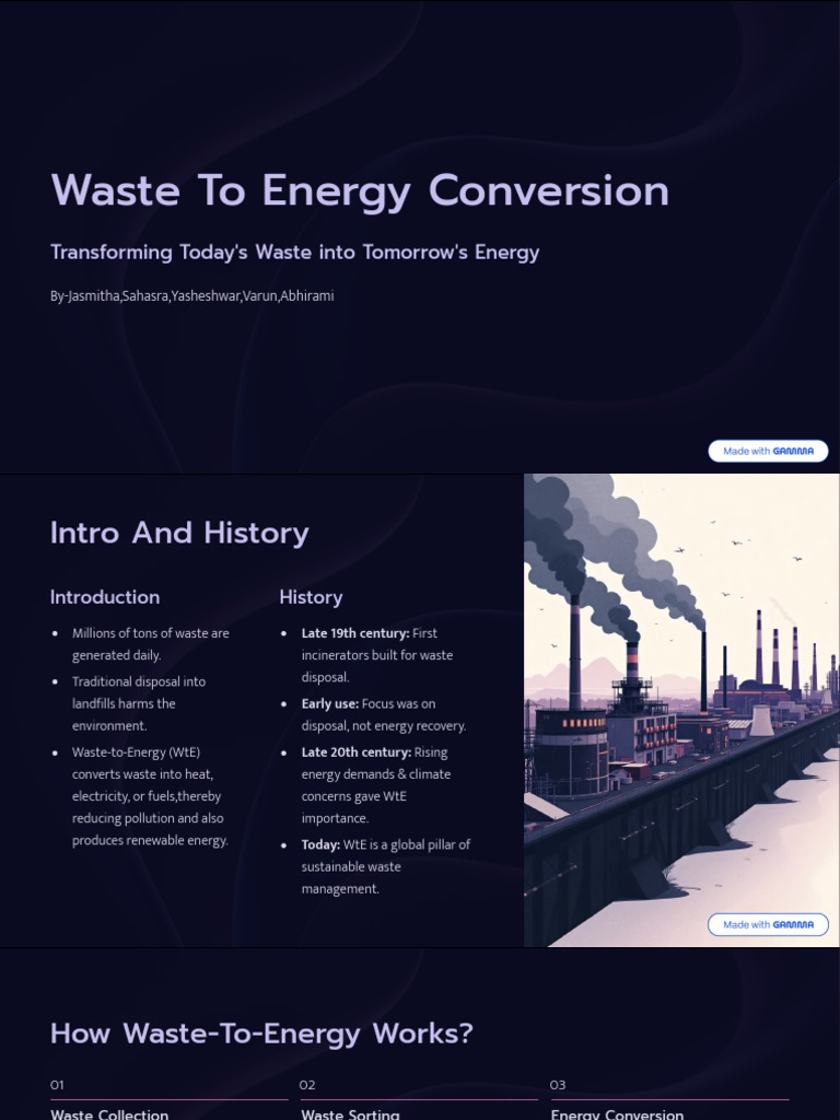 Waste-to-Energy: Transforming Waste into Power | PDF | Waste | Waste ...