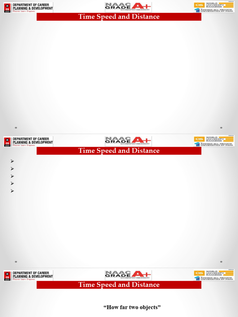 Time Speed and Distance Concepts Explained | PDF | Speed | Velocity
