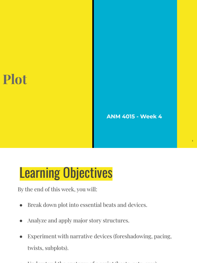 ANM4015 Week4 Presentation | PDF | Narration