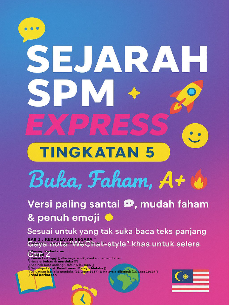 Sejarah SPM Express Notes - Ting.5 ? | PDF