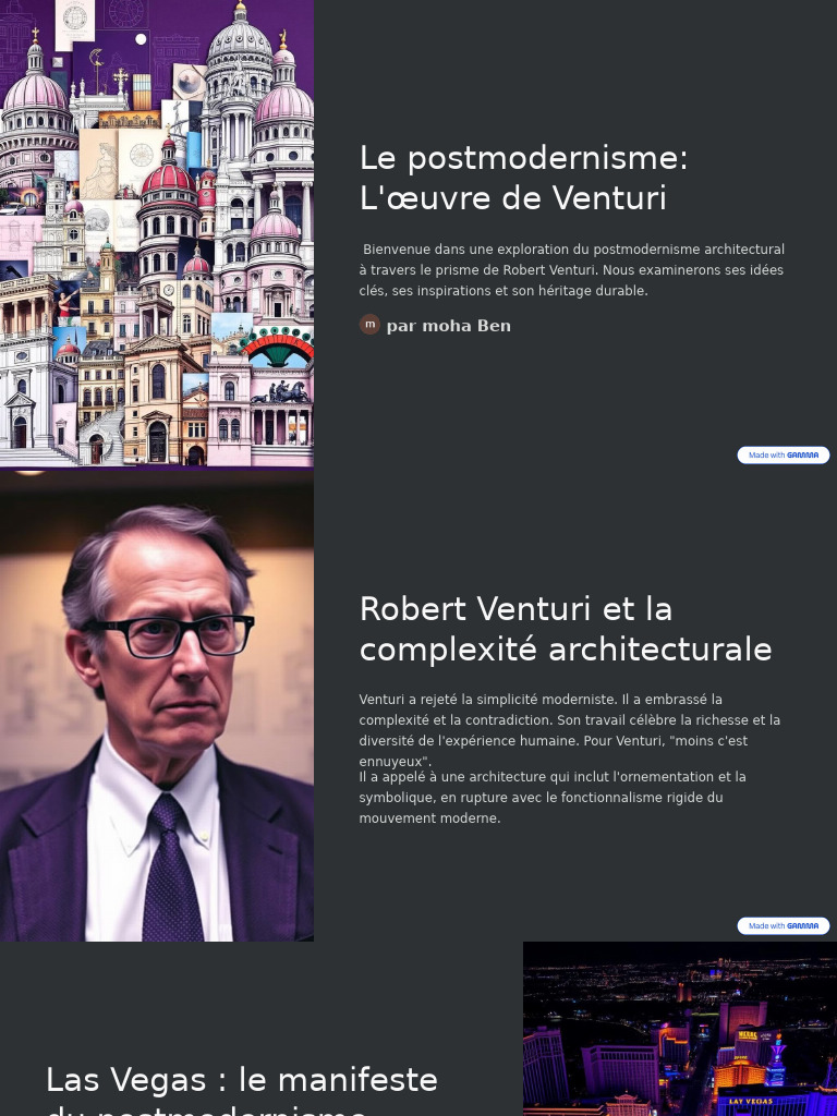Venturi : Architecte du postmodernisme | PDF | Postmodernisme ...
