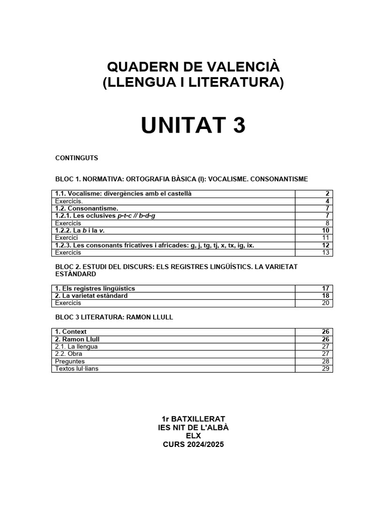 Unitat 3 | PDF
