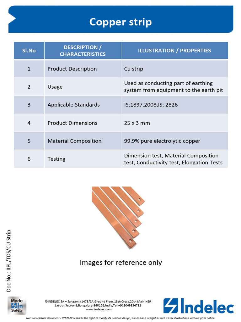 Copper Strip Specifications and Standards | PDF