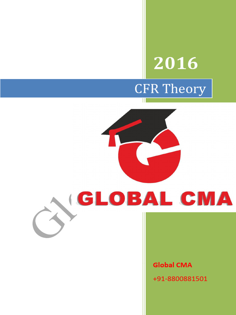 P 17 4. CFR Theory Global Cma | PDF | Business | Economies