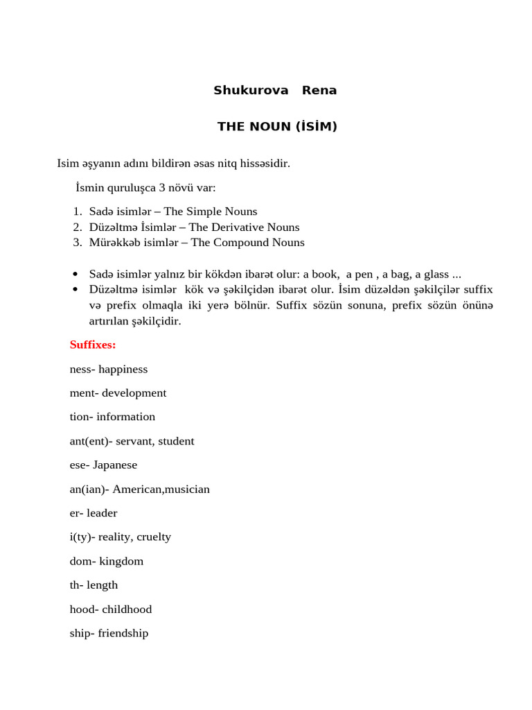 The Noun | PDF
