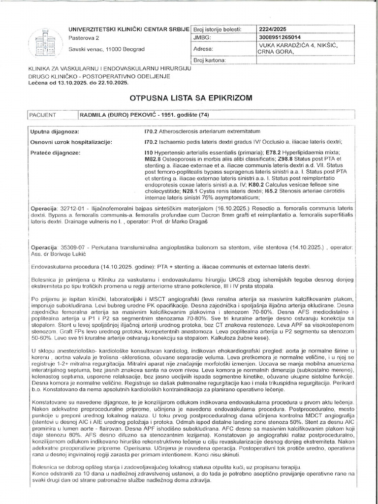 Otpusna Lista | PDF