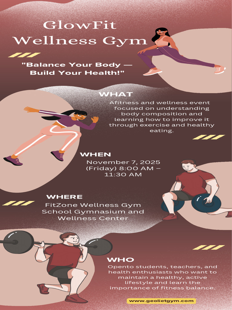 Maroon and Tan Modern Workout Times Sports Infographic - 20251019 ...