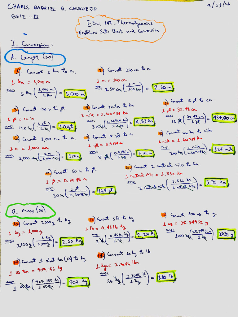 Unit and Conversion | PDF