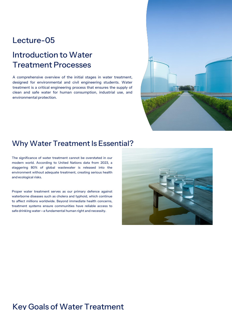 Lecture-05, CEE-271, Introduction To Water Treatment Process | PDF ...