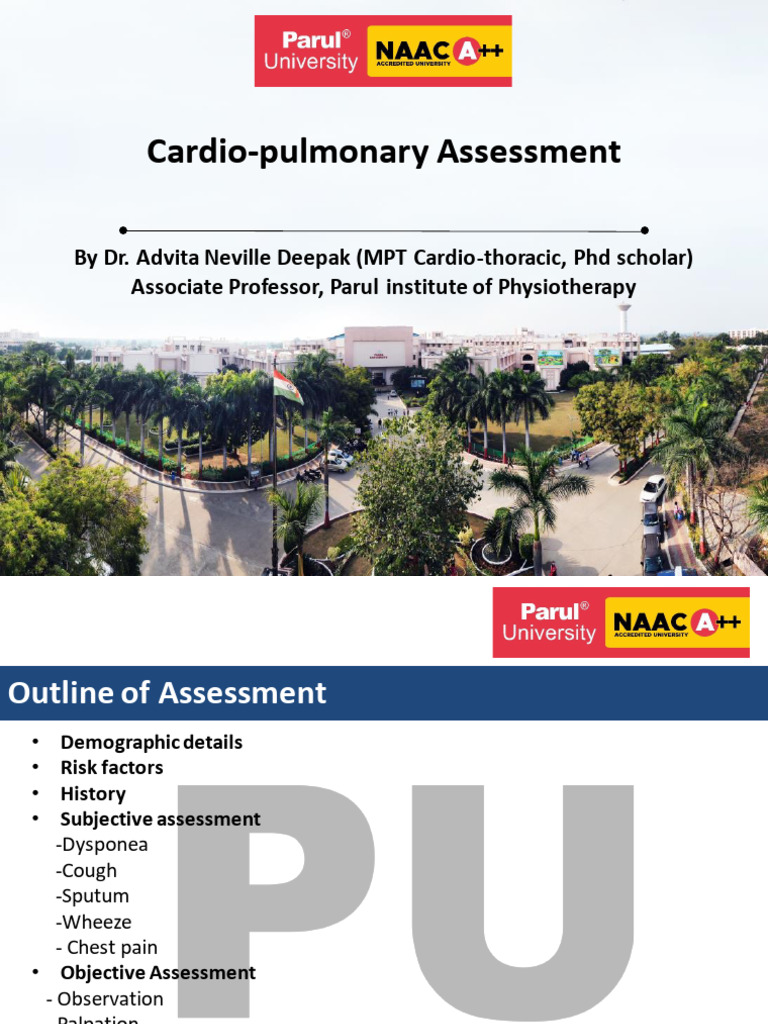 Comprehensive Cardio-Pulmonary Assessment Guide | PDF | Pulse | Heart Rate