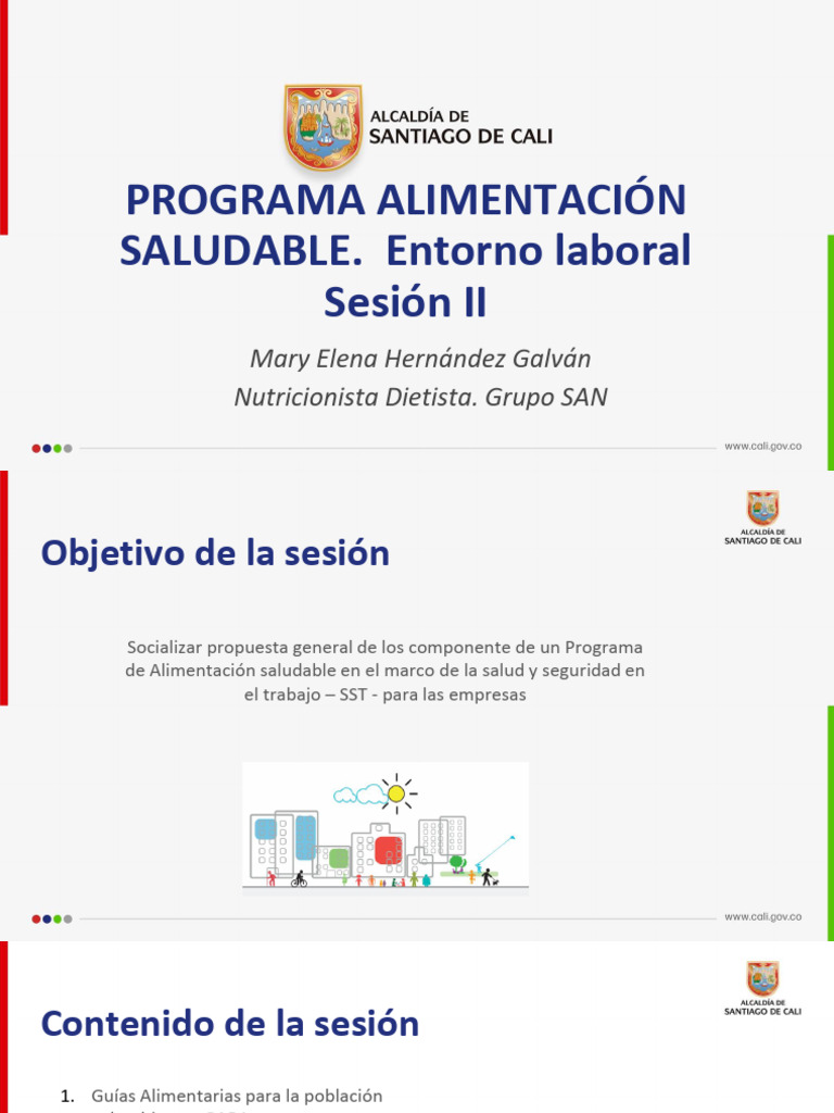 Programa de Alimentación Saludable-Sst Sesión Ii | PDF | Planificación ...