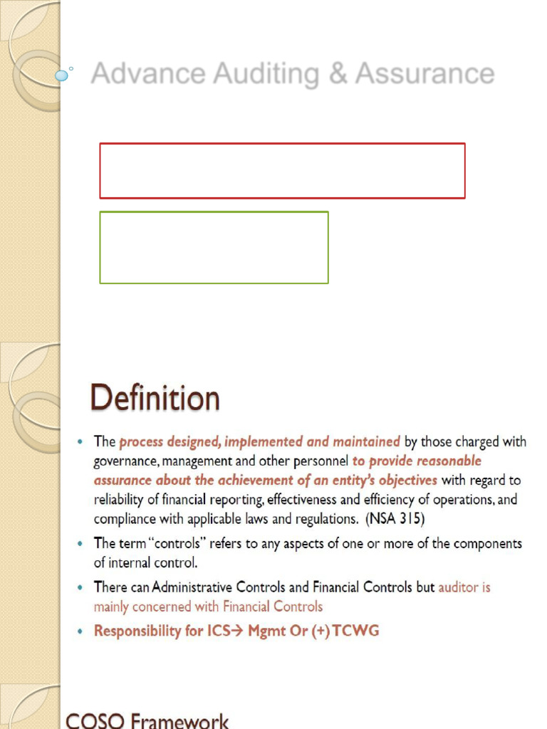 Internal Control & Audit Overview | PDF | Internal Control | Audit