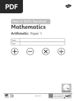 2025 KS2 Arithmetic Test Overview | PDF | Mathematics