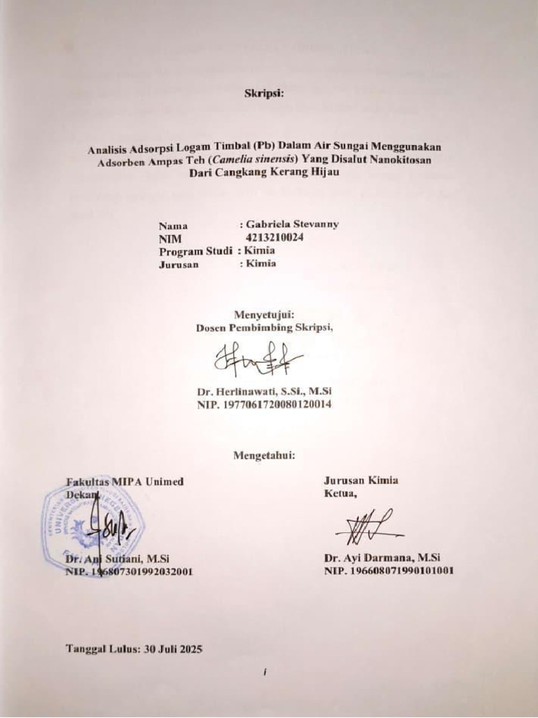 Lembar Pernyataan Dan Pengesahan | PDF