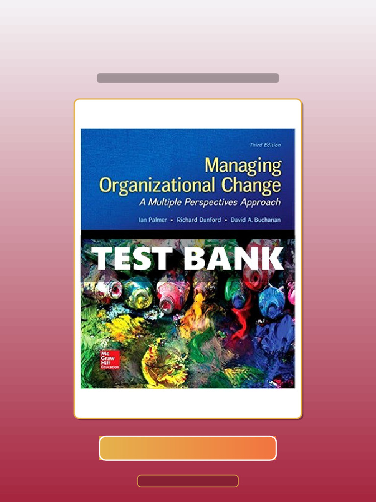 Ultimate Bundle Managing Organizational Change a Multiple Perspectives ...