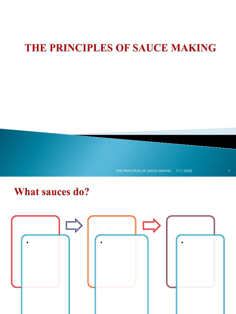 Essential Sauce Making Techniques | PDF | Sauce | Stock (Food)