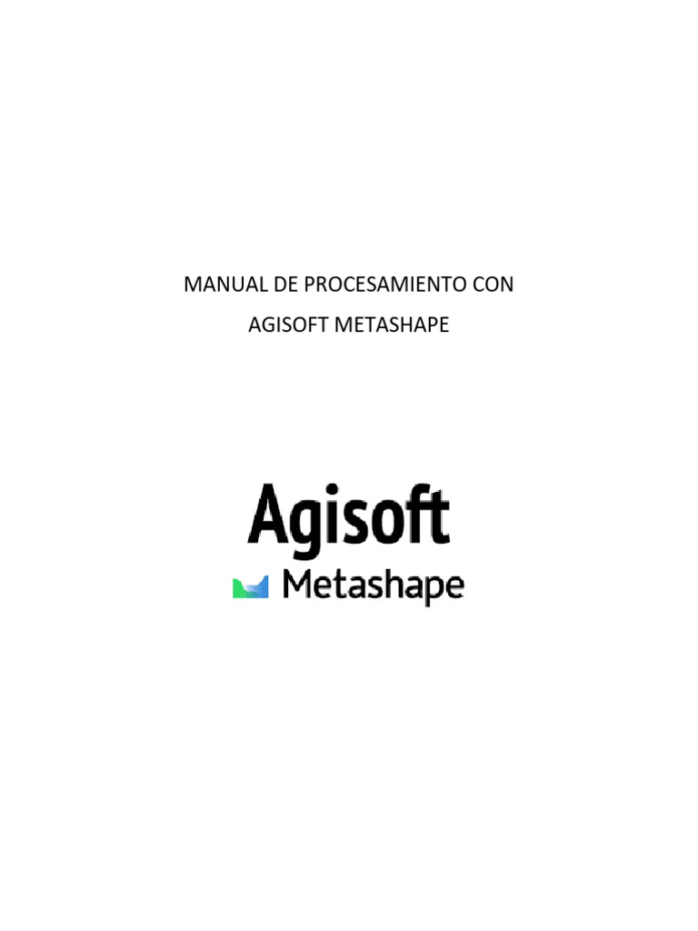 Manual de Agisoft Metashape en Español | PDF | Ventana (informática ...