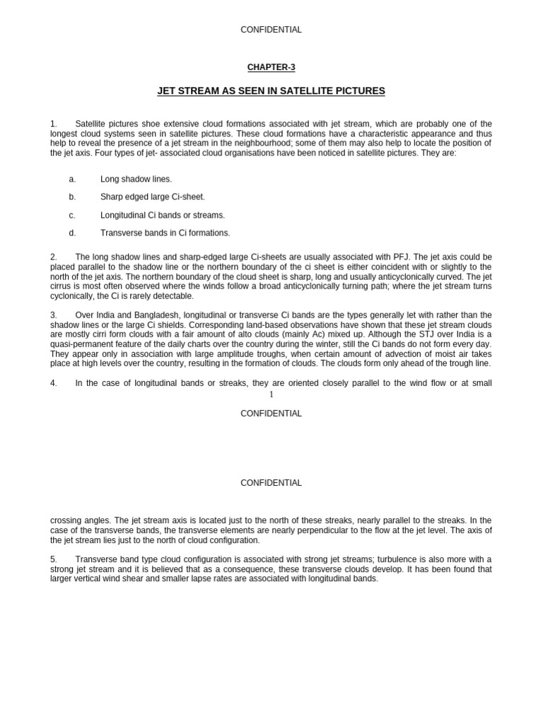 Jet Stream Cloud Patterns in Satellites | PDF | Cloud | Jet Stream