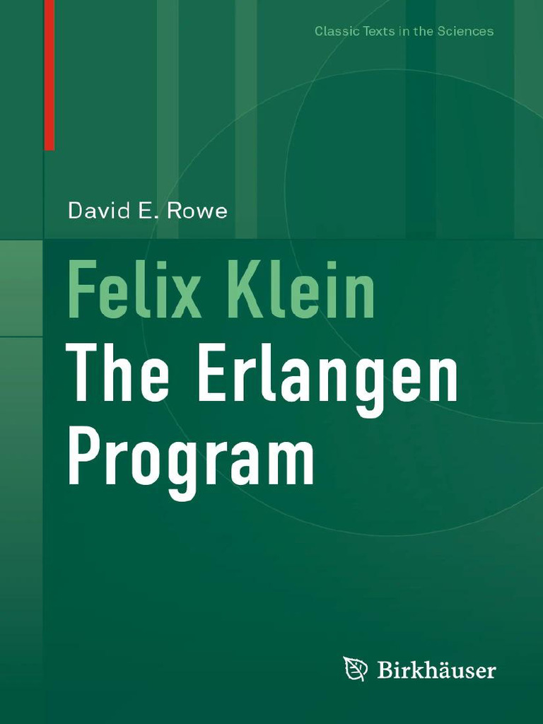 005 - Rowe - Felix Klein - The Erlangen Program-1-117 | PDF | Geometry ...