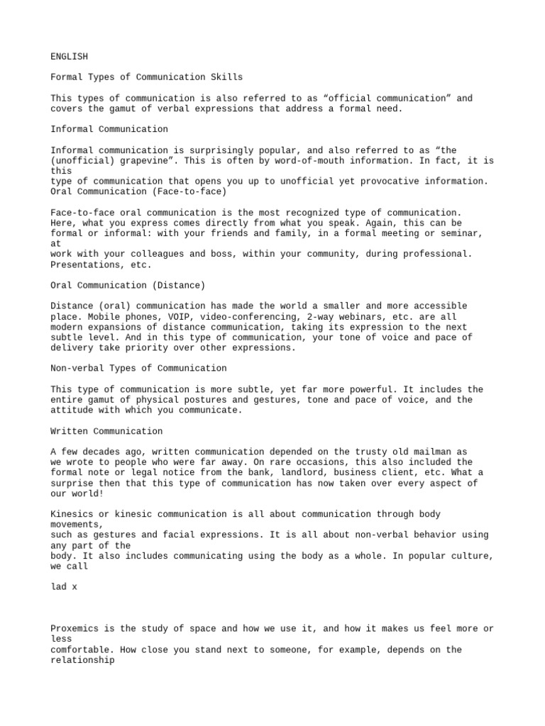 Extracted English Text | PDF | Homo | Nonverbal Communication