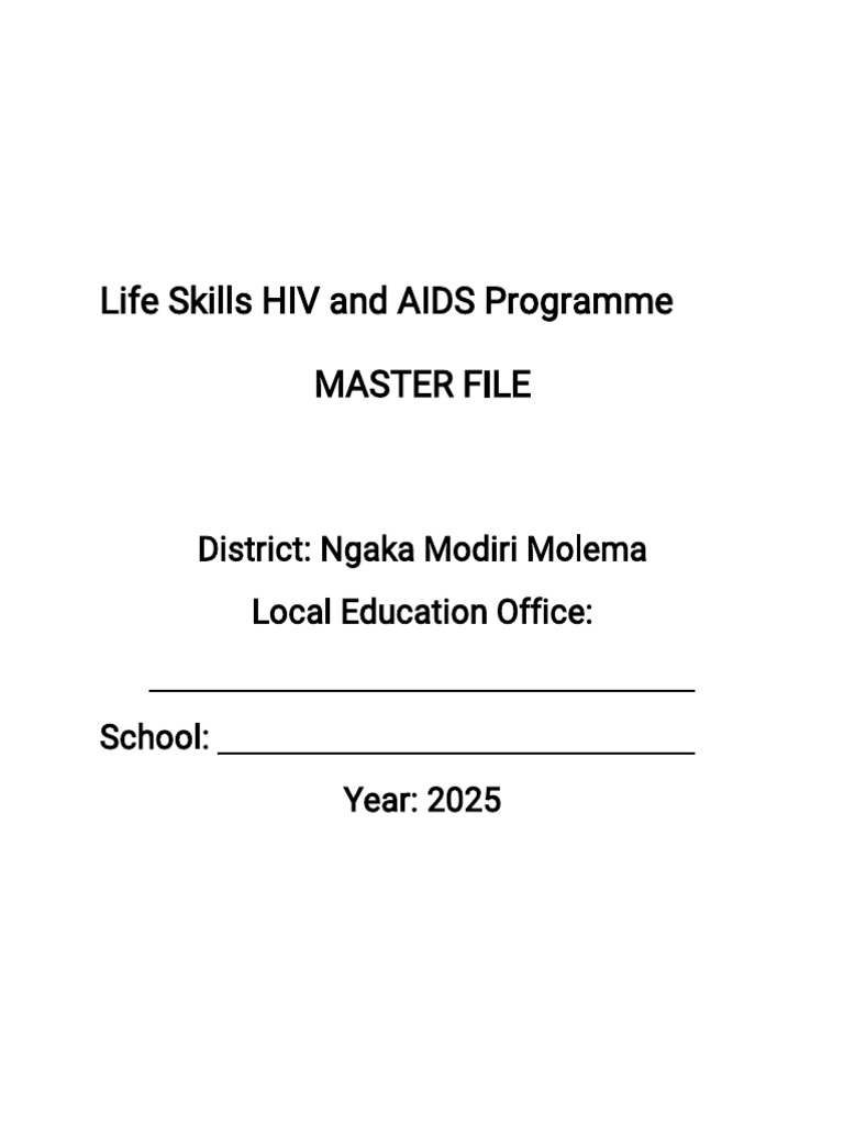 Life Skills HIV/AIDS Program Overview | PDF