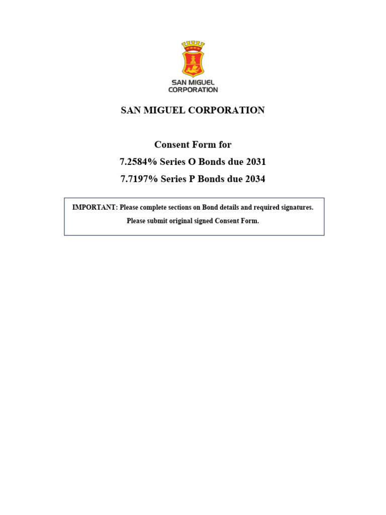 For Submission - SMC Series OP Bonds Consent Solicitation Statement ...