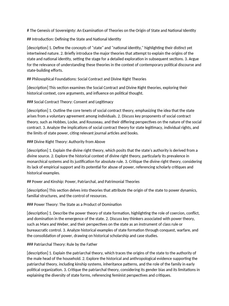 Theories of State and National Identity | PDF | State (Polity) | Social ...