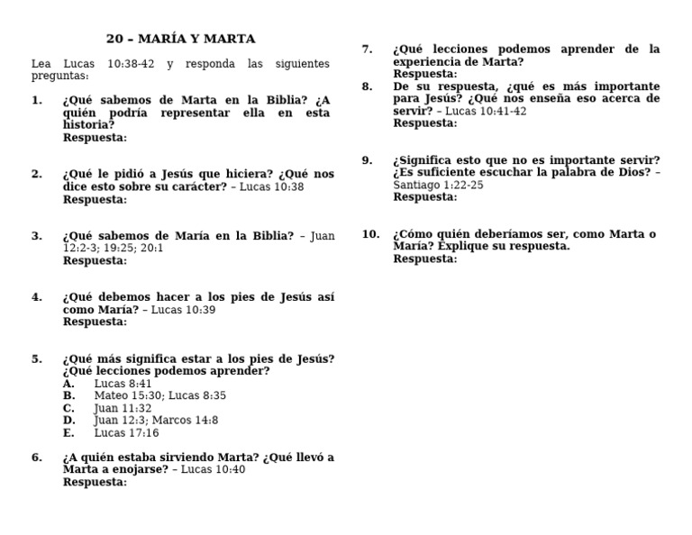 20 - María y Marta | PDF