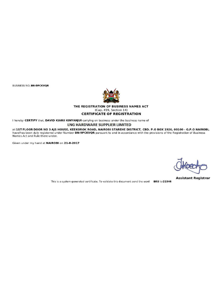 Certificate New | PDF