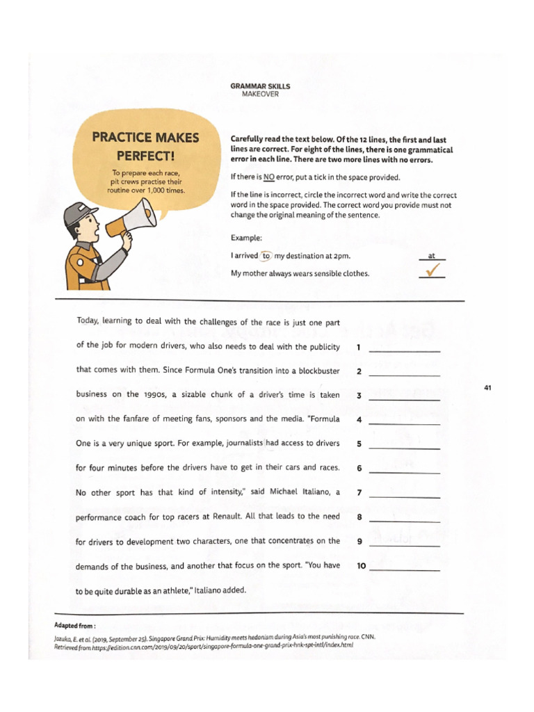 Editing Passage 1 | PDF