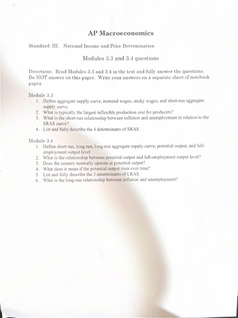 AP Macroeconomics | PDF