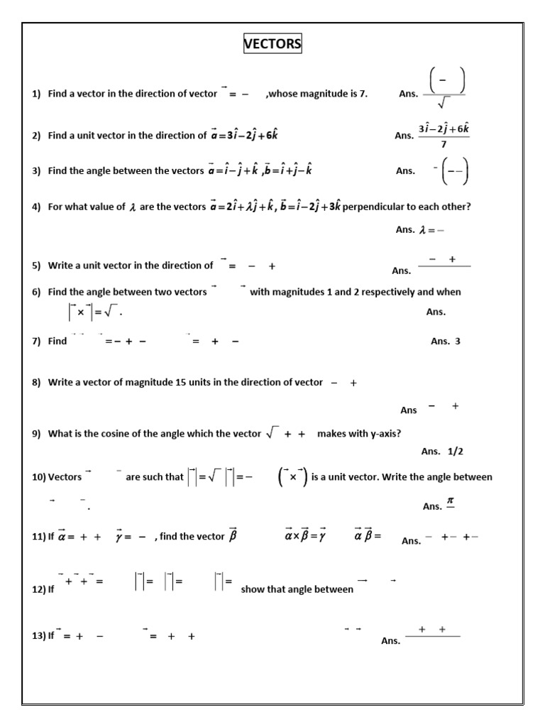 Vectors | PDF | Euclidean Vector | Angle