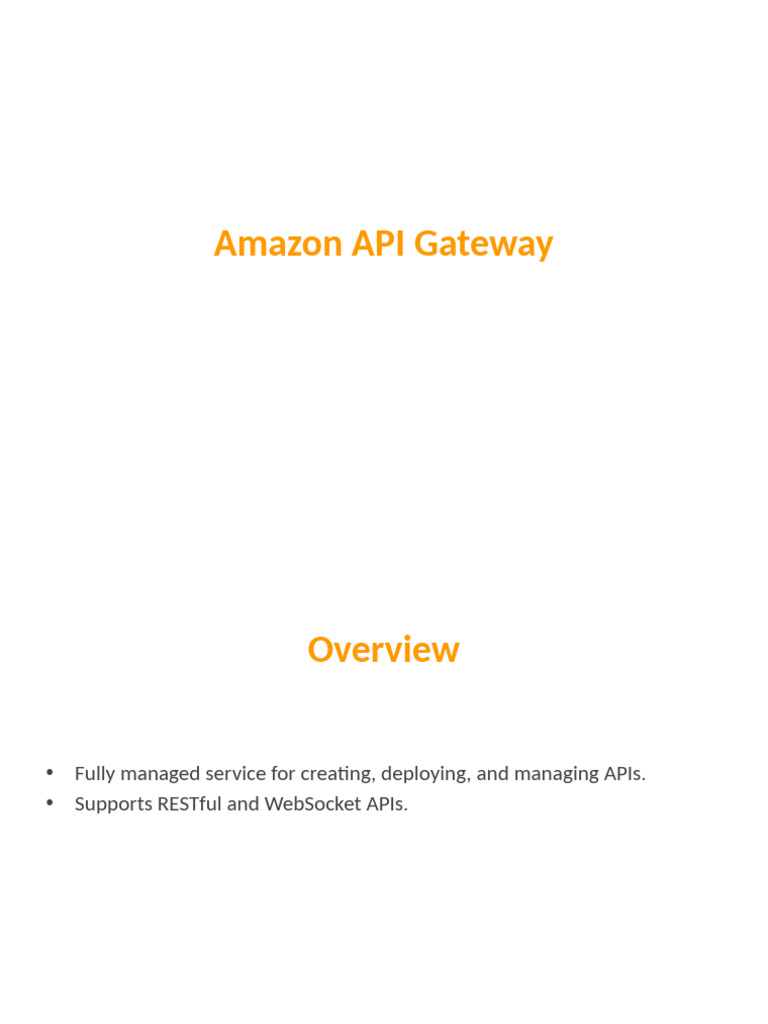 Amazon API Gateway | PDF