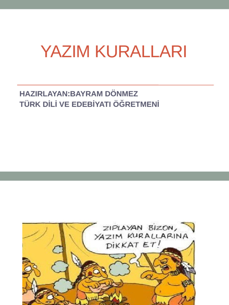 Yazim Kurallari Slayt | PDF